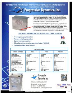 prog6773_PD52DCSV Surge Protected Transfer Switch sheet - Progressive ...